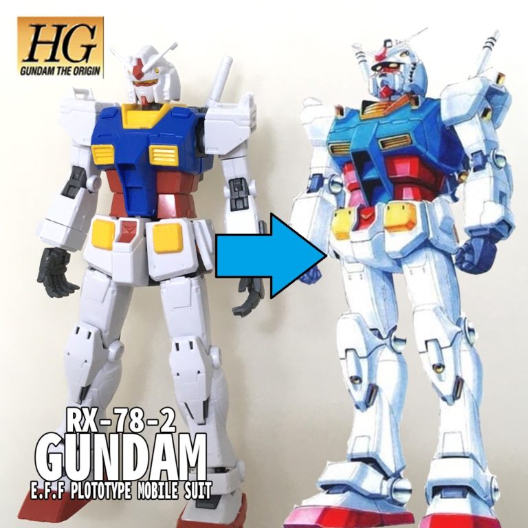 HG ORIGIN RX-78-02 ガンダム(GUNDAM THE ORIGIN版) | DMNのガンプラ作成記