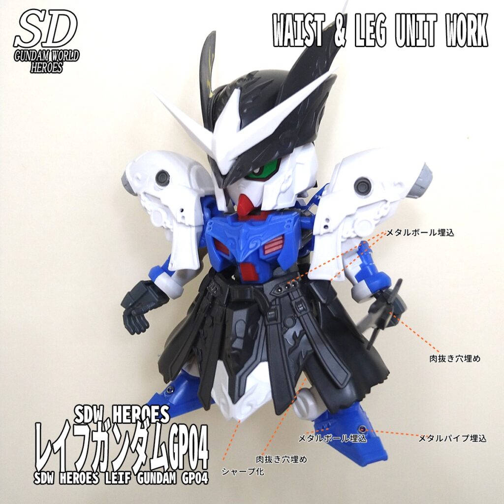 【SDガンダムワールドヒーローズ】 レイフガンダムGP04 | DMNのガンプラ作成記