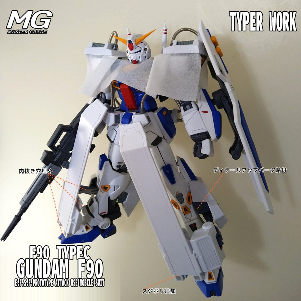 MG ガンダムF90 ミッションパック Cタイプ＆Tタイプ | DMNのガンプラ作成記